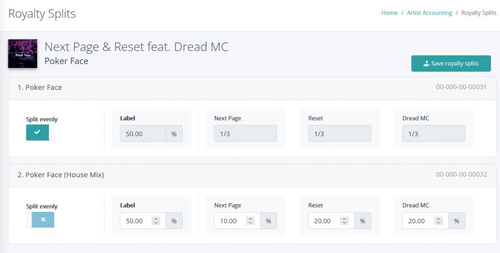 Artist Accounting & Royalty Splits – Cygnus Music Resources